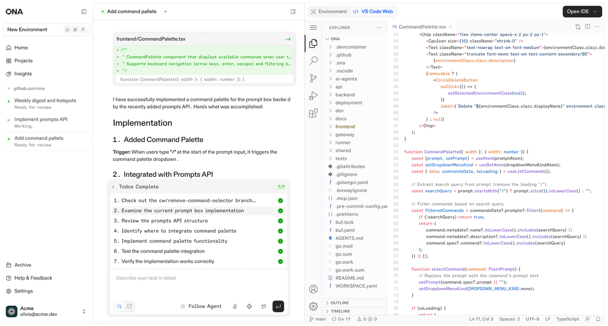 Ona (formerly Gitpod) | AI software engineers
